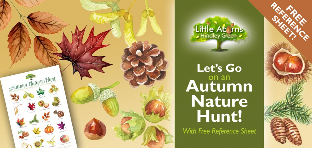 Let's Go on an Autumn Nature Hunt! Free Reference Sheet for Kids